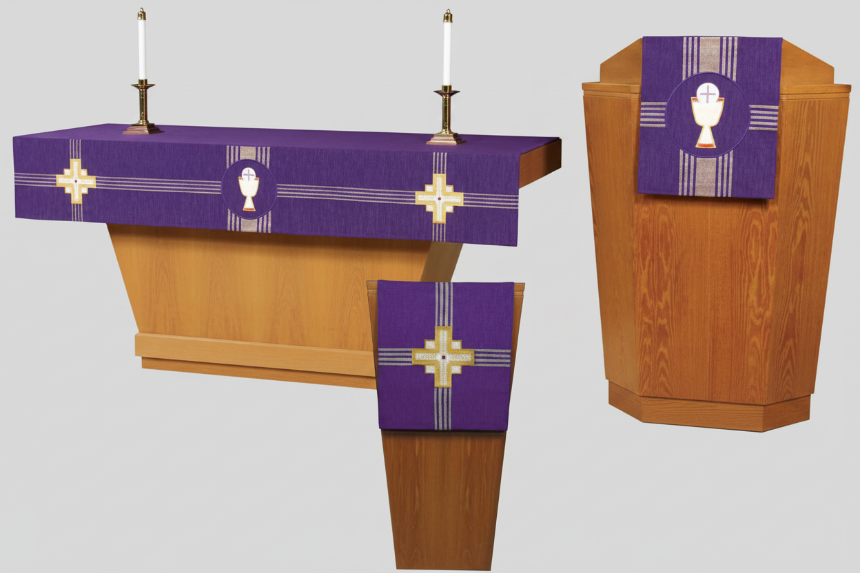 Kingdom Cross “Purple Chalice” Parament Collection